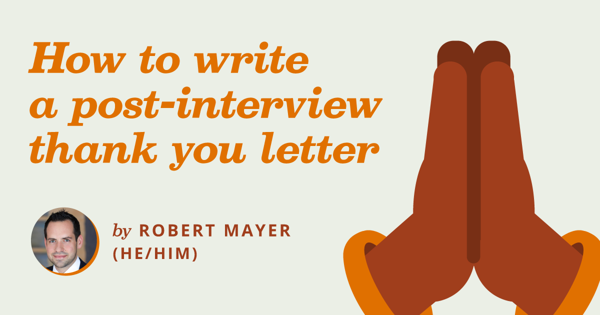On-Ramps | Pro tips: Writing an effective post-interview thank you letter